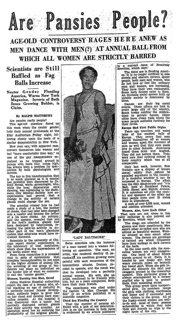 1930s Pansy Craze – Peabody Ballroom Experience