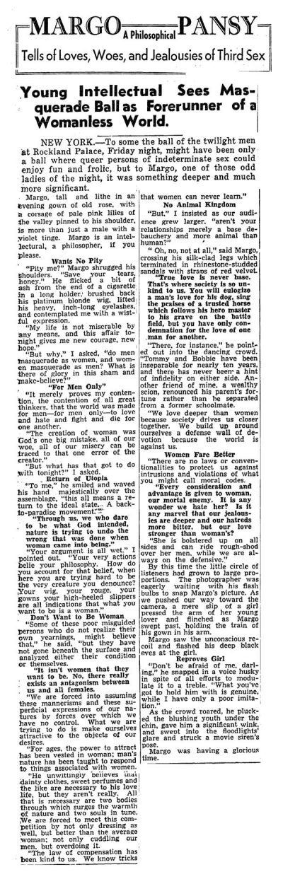 1930s Pansy Craze – Peabody Ballroom Experience